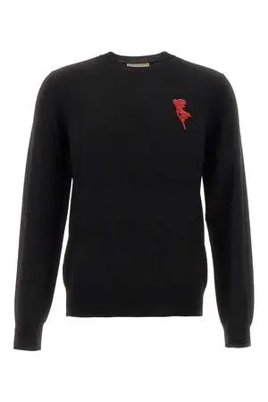 Alexander McQueen Embellished Crew Neck Knitwear - Multicolor