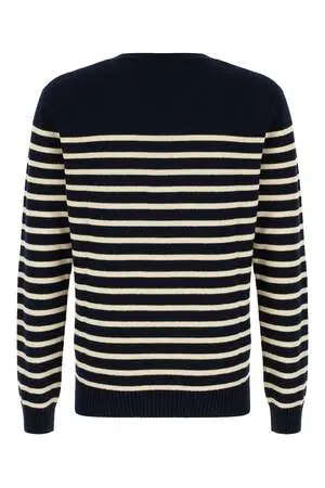 Valentino Garavani Striped Knitwear With Text Detail