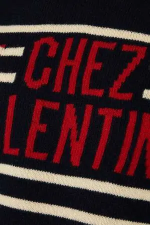 Valentino Garavani Striped Knitwear With Text Detail