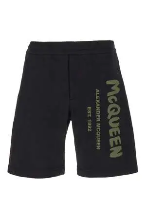 Alexander McQueen Logo Print Shorts