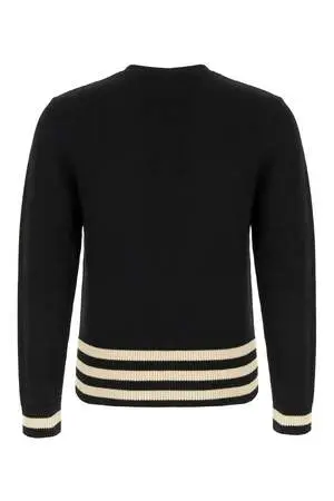 Valentino Garavani Black Star And Stripe Knitwear