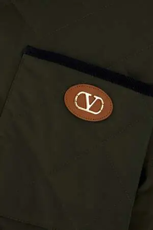 Valentino Garavani Quilted Jacket With Stand Collar