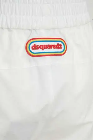 Dsquared2 Wide Leg Trousers With Elasticated Waistband - Multicolor
