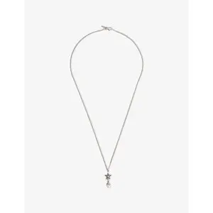 Emanuele Bicocchi Sterling Pearl And Star Pendant Necklace - Silver