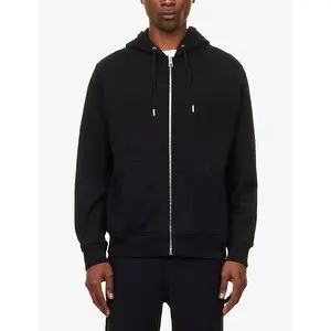 Givenchy Zip-up Cotton-jersey Hoodie With Brand Print