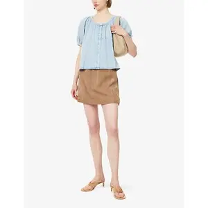 FRAME Resort Round-neck Cotton-blend Shirt - Haven