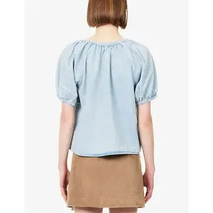 FRAME Resort Round-neck Cotton-blend Shirt - Haven