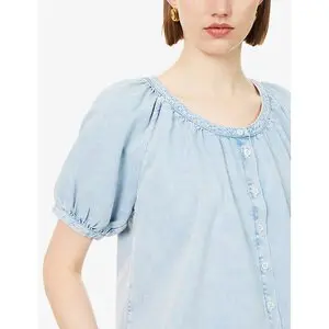 FRAME Resort Round-neck Cotton-blend Shirt - Haven