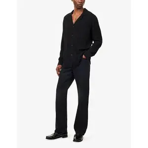 RAITH Cami Long-sleeve Linen-blend Shirt - Black
