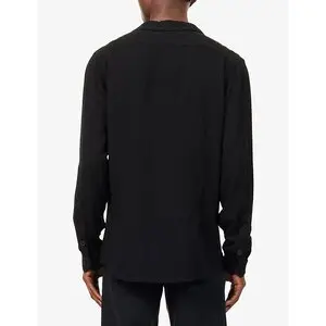 RAITH Cami Long-sleeve Linen-blend Shirt - Black