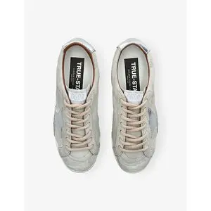 GOLDEN GOOSE True Star Leather Trainers - Bone/comb