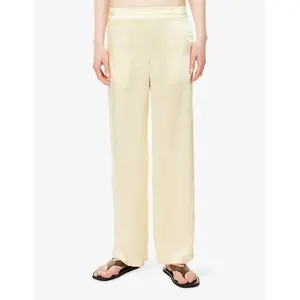 4TH & RECKLESS Corbie Wide-leg Satin Trousers