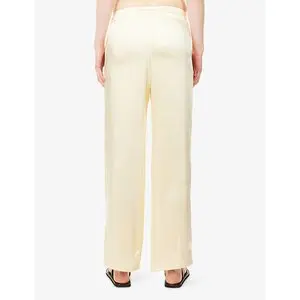 4TH & RECKLESS Corbie Wide-leg Satin Trousers