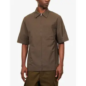 Givenchy Zipped Short-sleeve Woven Shirt