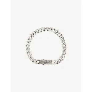 Emanuele Bicocchi Sterling Roses Edge-chain Bracelet - Silver