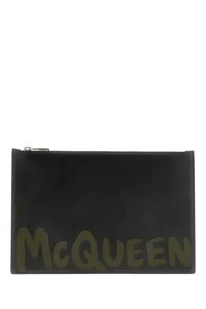 Alexander McQueen Clutch With Logo - Multicolor