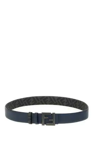 Fendi Belt With Ff Buckle - Multicolor