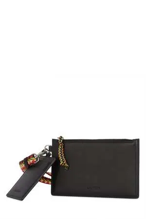 LANVIN Clutch With Leather Tag And Braided Detail