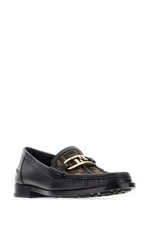Fendi Loafers With Horsebit Detail - Multicolor