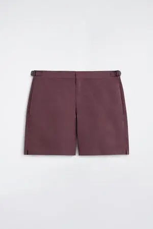 Cos Tailored Swim Shorts With Buckled Waist - Red