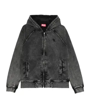 DIESEL® Faded Effect Zip-up Hoodie