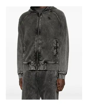 DIESEL® Faded Effect Zip-up Hoodie