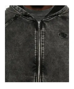 DIESEL® Faded Effect Zip-up Hoodie