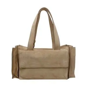 Miu Miu Beige Calf Leather Utilitarian Shopping Bag