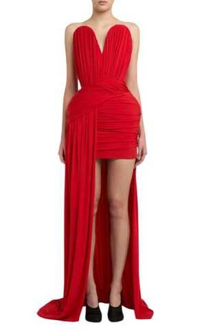 Stella McCartney Asymmetrical Crepe And Jersey Dress