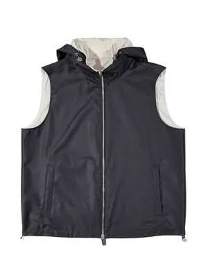 MONTECORE Zip-up Hooded Vest - Blue