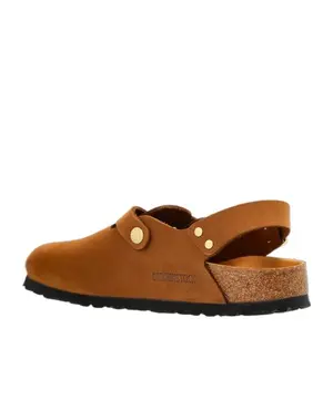 BIRKENSTOCK Tokio Adjustable-strap Clogs With Gold Buckles