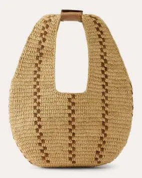 Helen Kaminski Aquarius Crocheted Raffia Hobo Bag