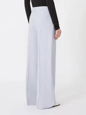 Sportmax Belted Wide-leg Trousers - Medium Gray