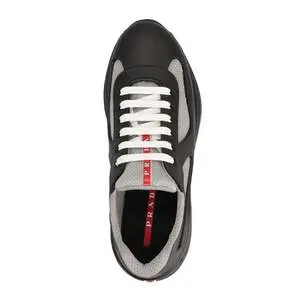 Prada America's Cup Soft Rubber And Bike Fabric Sneakers - Black
