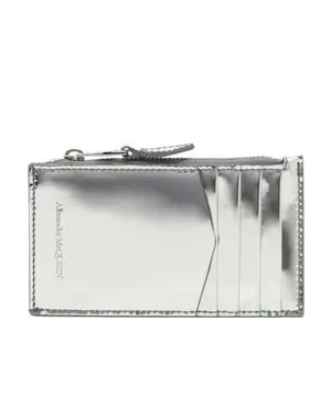 Alexander McQueen Skull Embellished Zipped Wallet