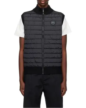 Canada Goose Hybridge Logo-patch Quilted Gilet - Black