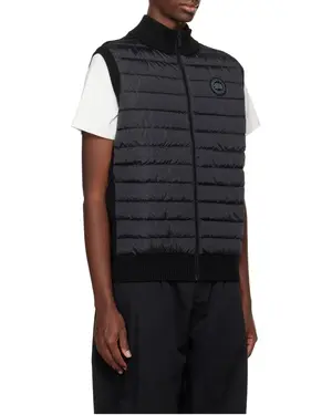Canada Goose Hybridge Logo-patch Quilted Gilet - Black