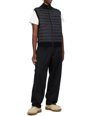 Canada Goose Hybridge Logo-patch Quilted Gilet - Black