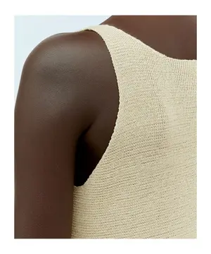 THE ROW Sleeveless Knitted Midi Dress