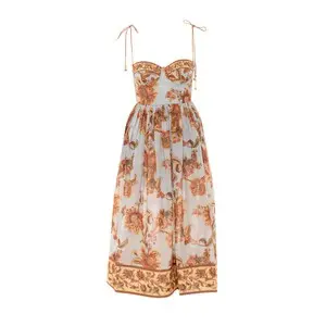 Zimmermann Aster Midi Dress - Multicolor