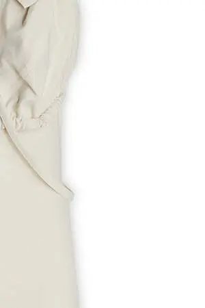 Jacquemus Beige Halter Neck Dress With Cut-out Detail