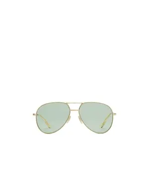 Gucci Gucci Aviator Frame Sunglasses Green