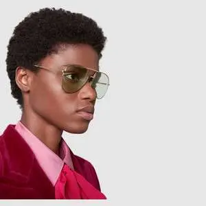 Gucci Aviator Frame Sunglasses