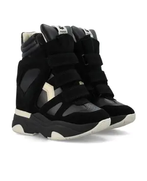 Isabel Marant Étoile Balskee Gz Velcro High-top Wedge Sneakers