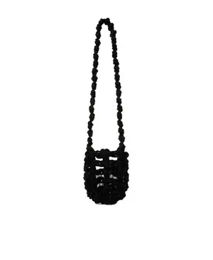 Kara Logo Shoulder Bag - Black