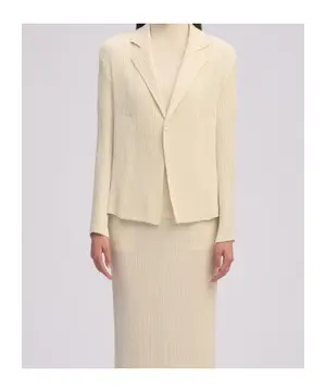 Issey Miyake Pleated Single-breasted Blazer