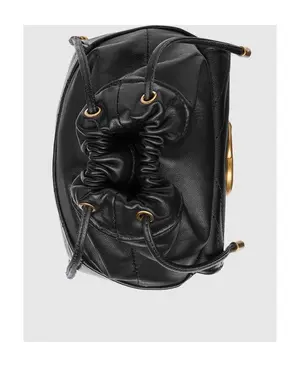 Gucci Mini Gg Marmont Bucket Bag - Black