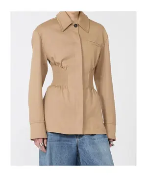 Sportmax Long Sleeve Shirt Jacket With Hidden Buttons