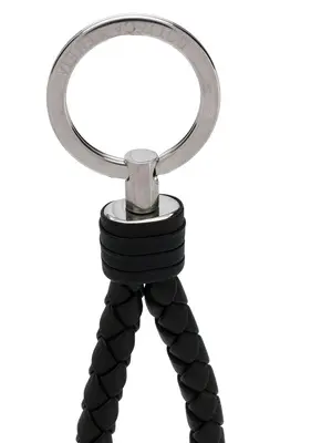 Bottega Veneta Intrecciato Leather Key Ring