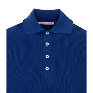 Brunello Cucinelli Cotton Knit Polo Half English Coast